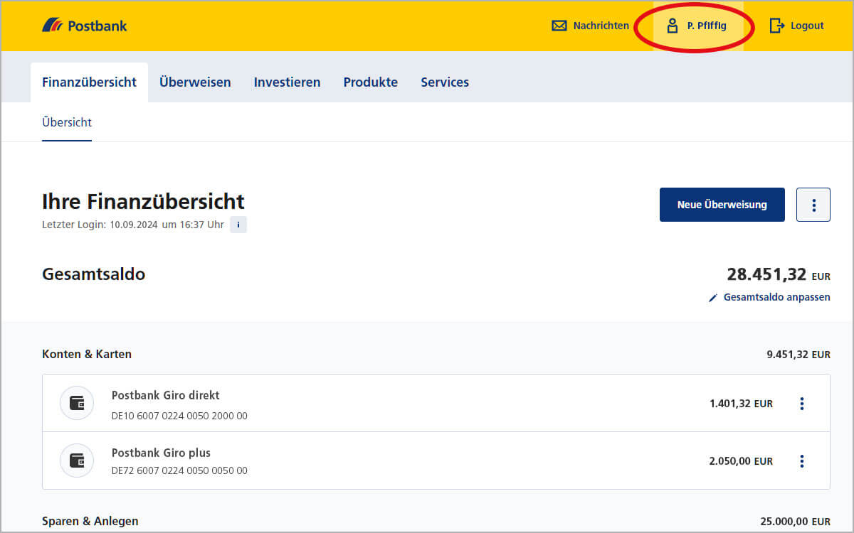 Postbank BestSign mit Gerät nutzen