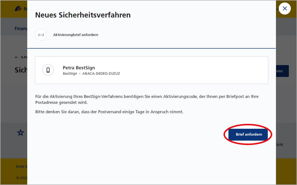 Postbank BestSign mit Gerät nutzen